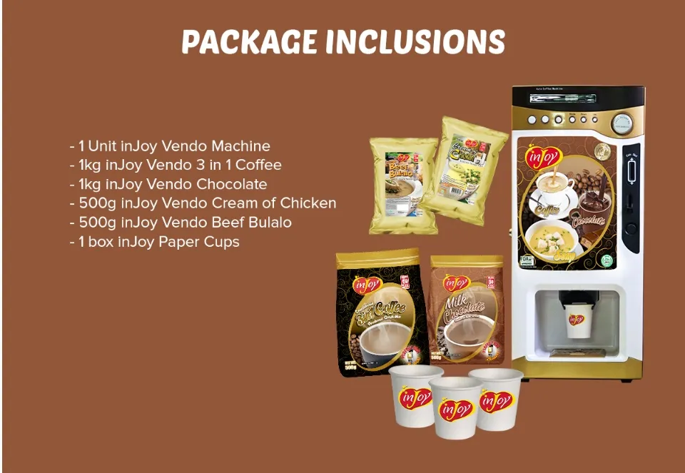 inJoy Coffee Vendo Machine Package | Lazada PH