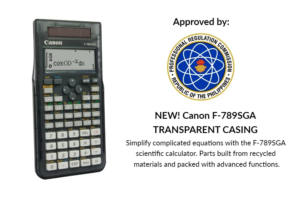 Canon Calculator CANON F-789SGA II 2ND GEN SCIENTIFIC CALCULATOR PRC ...