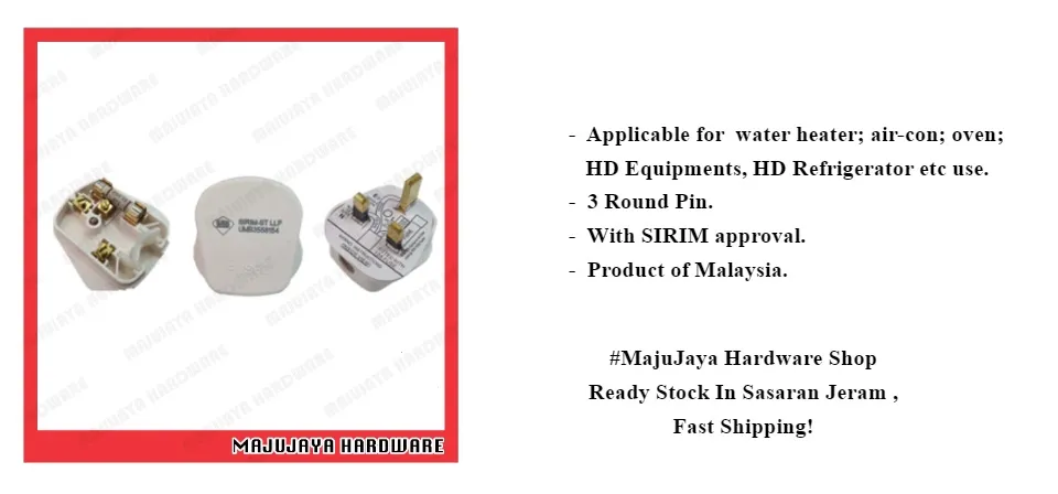 UMS 13AMP 250V A/C Resilient Plug Top Resilient Plug Fitted With 13A ...