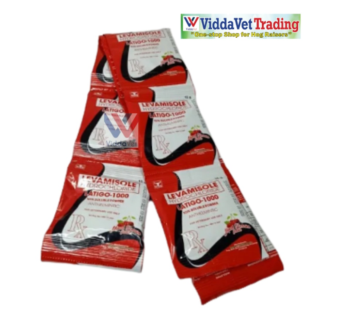 10g Latigo 1000 (10% Soluble Powder) Anthelmintic/ deworming for swine ...