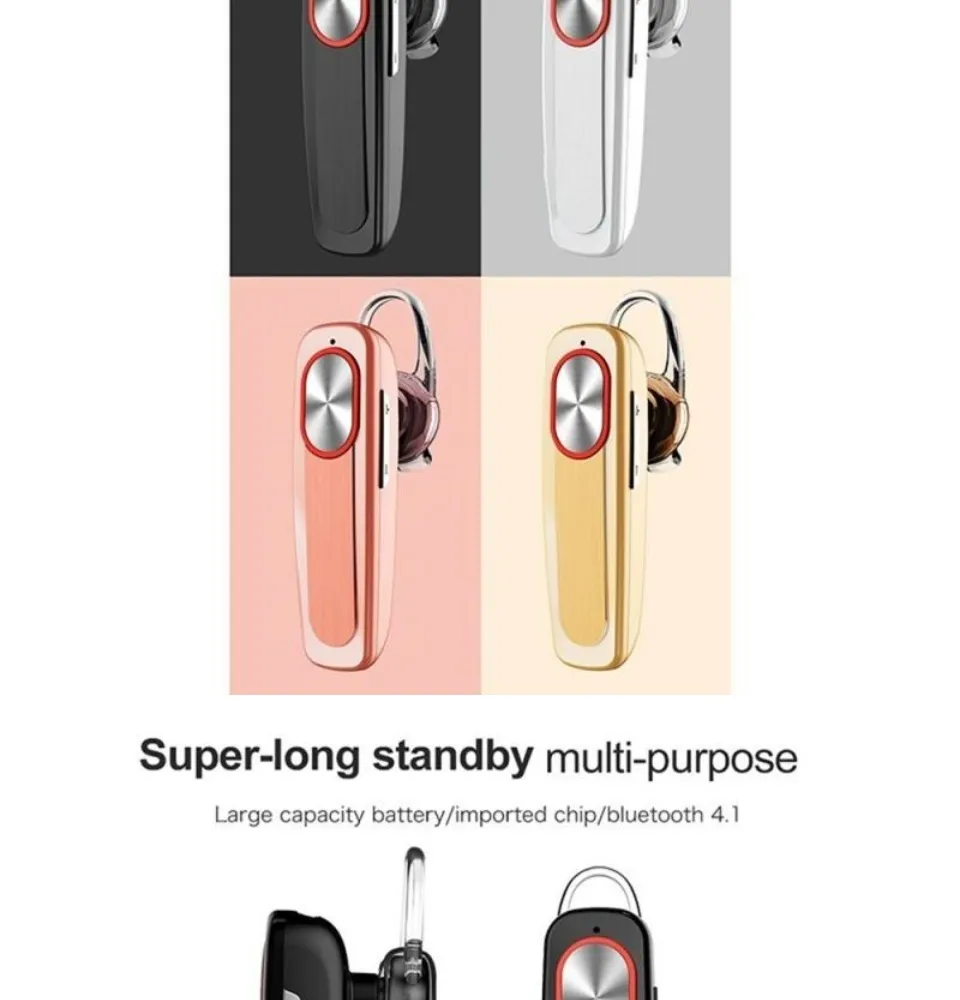 L9 Mini Bluetooth 4.1 Headset Wireless Earphone with Microphone Volume ...