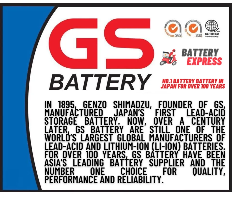 GS Battery 370LN3 - DIN66 Car Battery [ Original Stock of Toyota ...