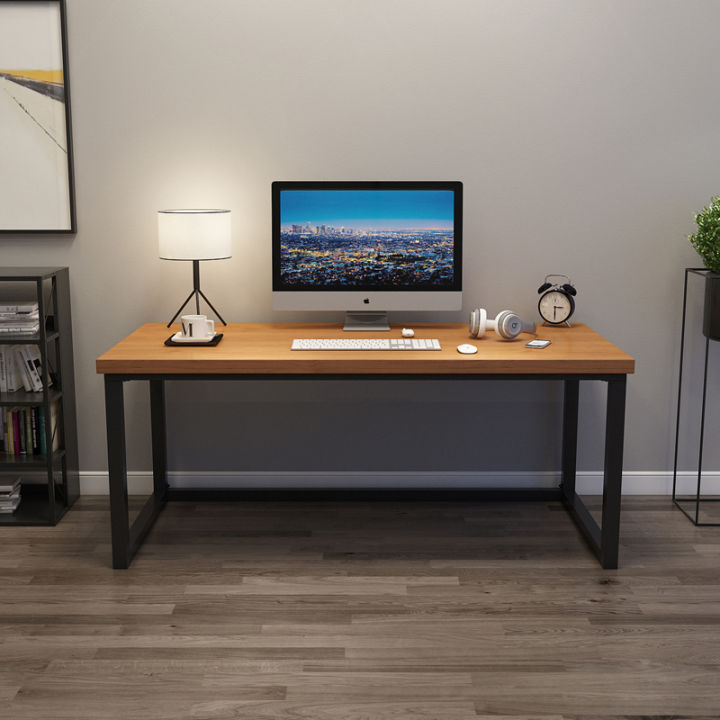Solid Wood Computer Desk Desktop For Home Long Desk Bedroom Study Table ...