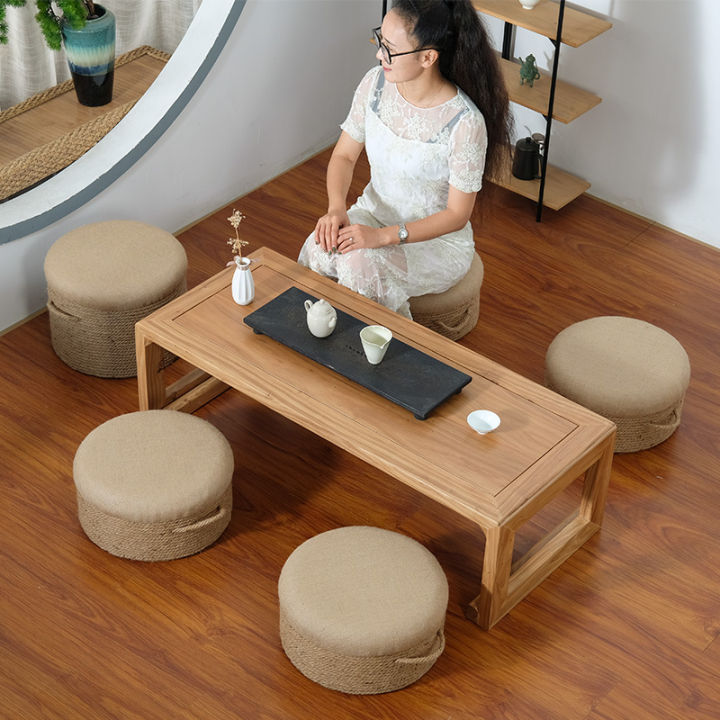 Elm Tatami Tea Table Solid Wood Low Table Floor Japanese Low Table ...