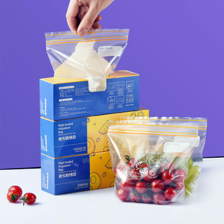 Household Double-Rib Food Freshness Protection Package Sub-Packaging ...