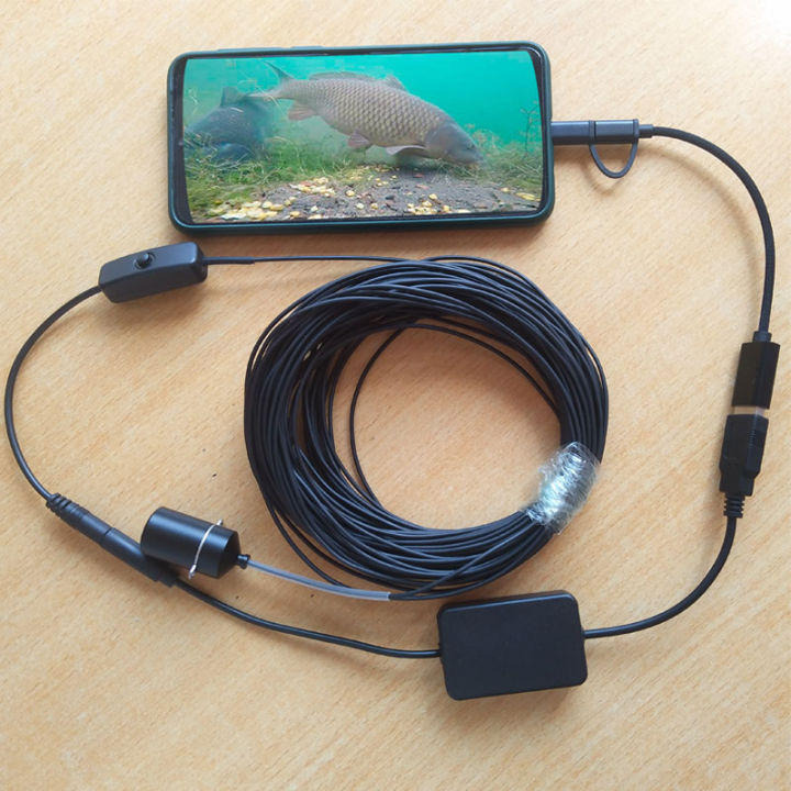 HD Underwater Fish Finder Visual Camera Mobile Phone Connection Fishing ...