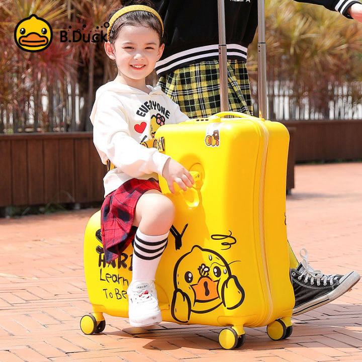 Bduck Small Yellow Duck Children's Luggage Portable Trolley Case ...