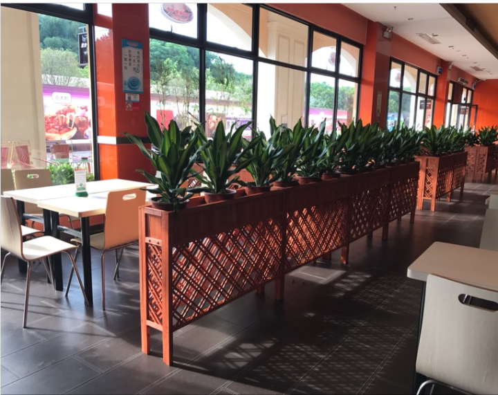 Outdoor Antiseptic Wood Flower Box Restaurant Partition Pergola Hotel ...