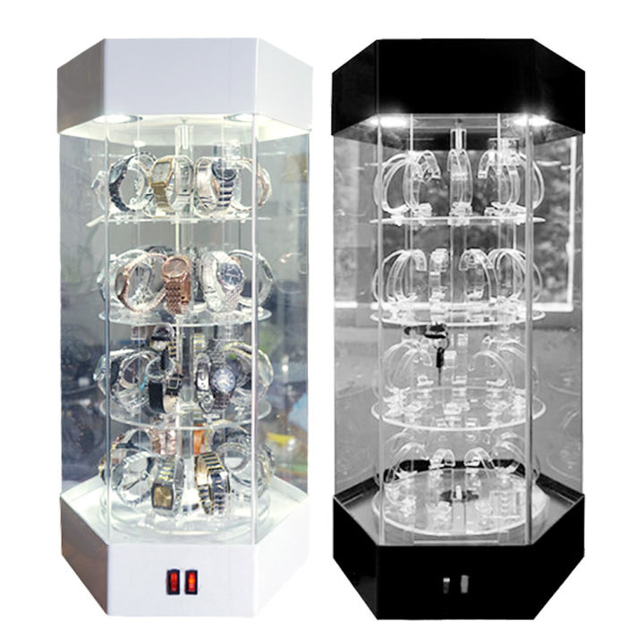 Watch Rotating Display Cabinet Acrylic Children's Watch Electronic ...