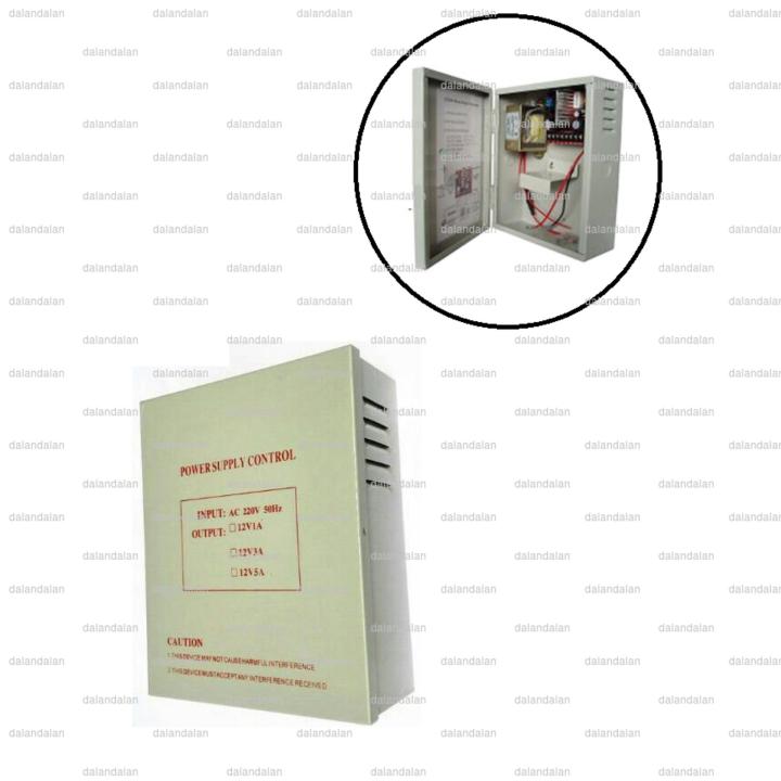 POWER SUPPLY 12V 5A RFID ACCESS DOOR CONTROL BATERAI BATTERY BATTRE ...