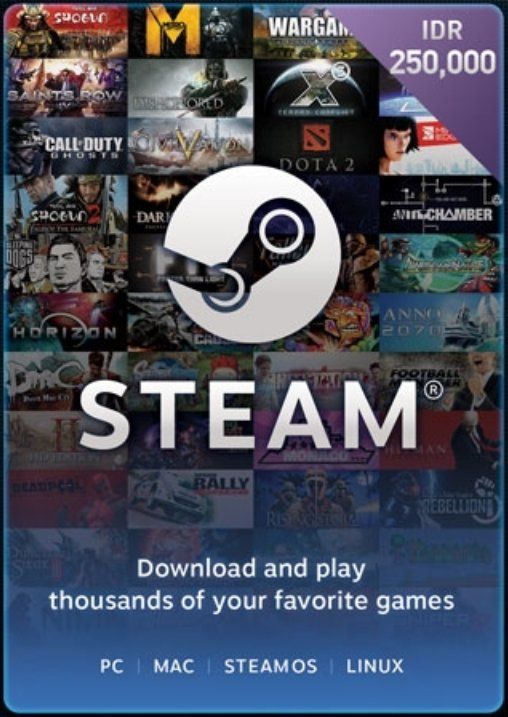 Steam Wallet IDR 250000 - Digital Code | Lazada Indonesia