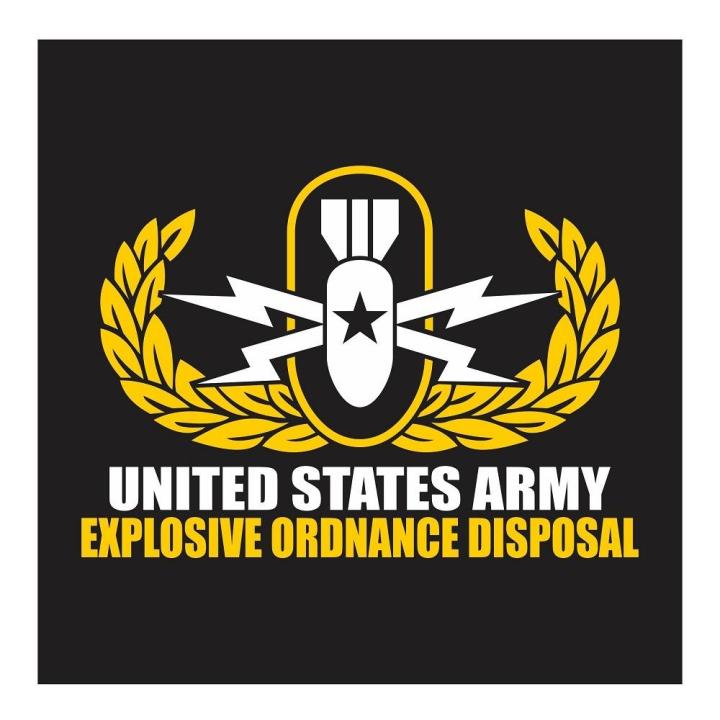 US Army Explosive Ordnance Disposal (EOD) Senior Rank Cutting Sticker ...