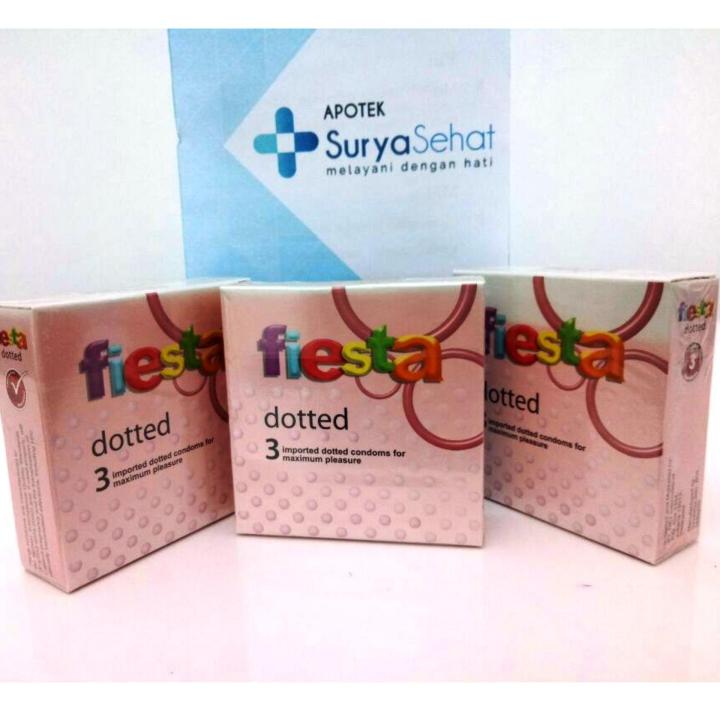 FIESTA MAX DOTTED ISI 3 (IMPORTED DOTTED CONDOMS) | Lazada Indonesia