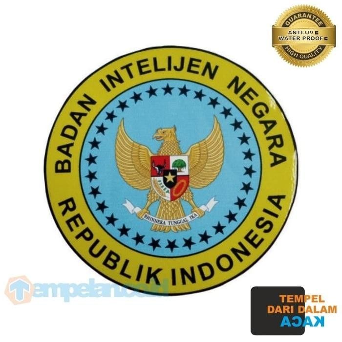 STIKER BADAN INTELIJEN NEGARA BIN (TEMPEL DALAM KACA) | Lazada Indonesia