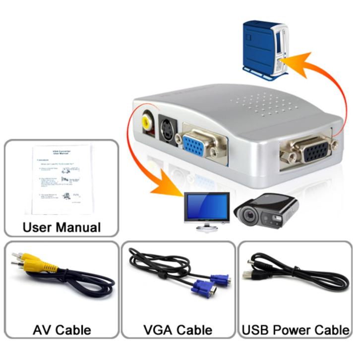 CONVERTER VGA (PC) TO AV (RCA) | Lazada Indonesia