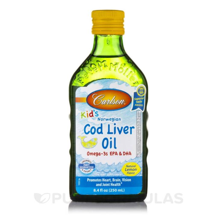 Promo Carlson Kid's Norwegian Cod Liver Oil Lemon Flavor / Minyak Ikan ...