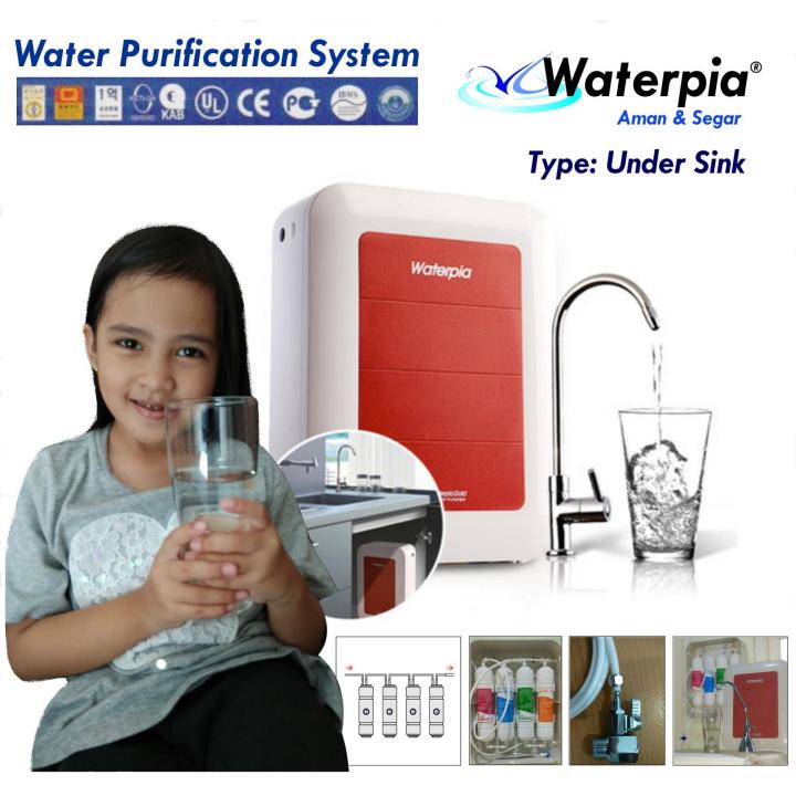 Waterpia Water Purifier (UF Membrane Filter) - Type Undersink | Lazada ...