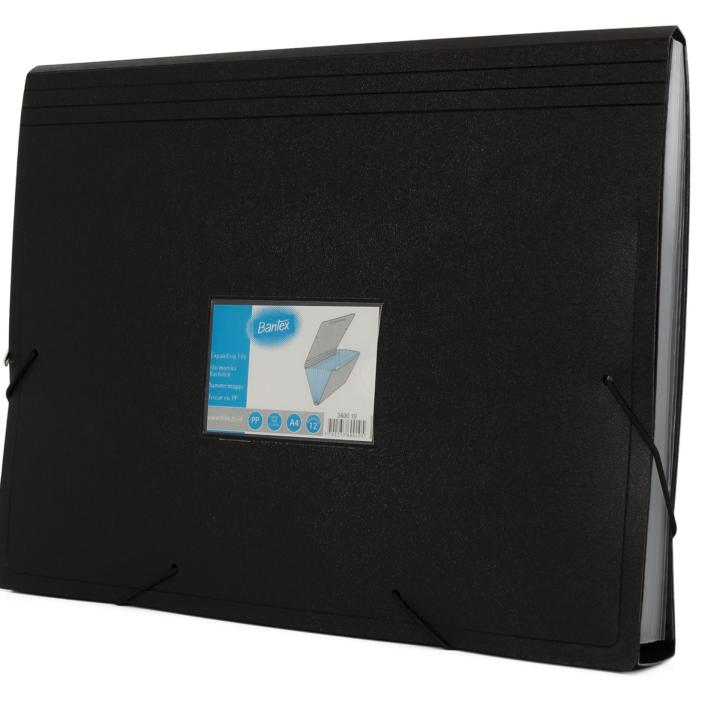 Bantex Expanding File A4 Dengan 12 kantong Black #3600 10 | Lazada ...