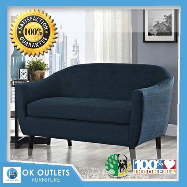 Sofa Biru Tua 2 Seat | Lazada Indonesia