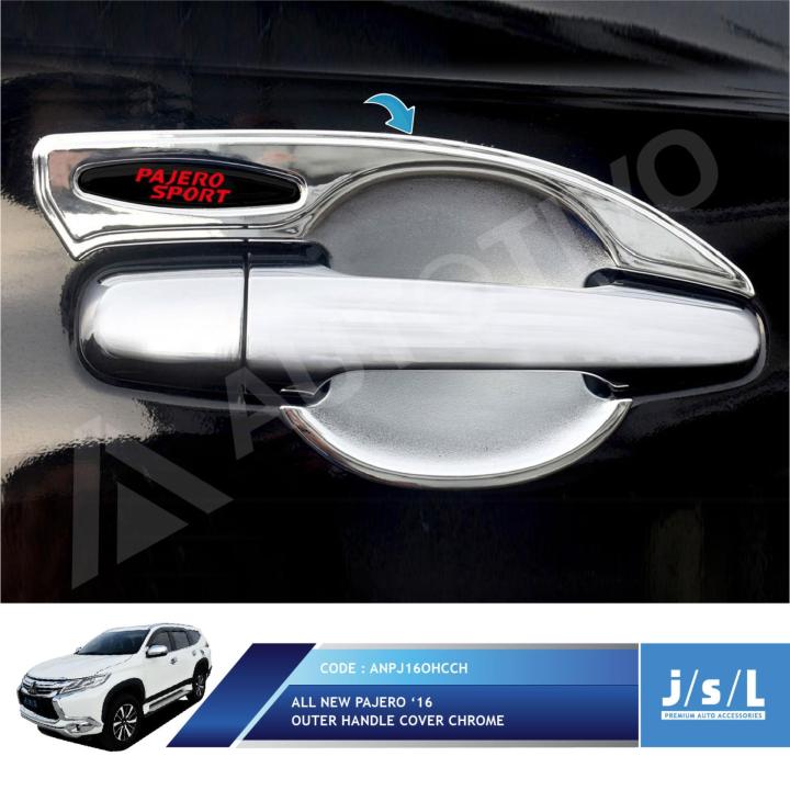 All New Pajero Sport Outer Handle Cover Chrome | Lazada Indonesia