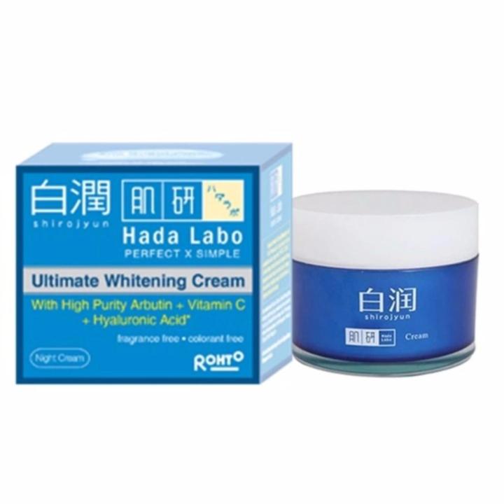 Hada Labo Shirojyun Ultimate Whitening Night Cream 40g | Lazada Indonesia