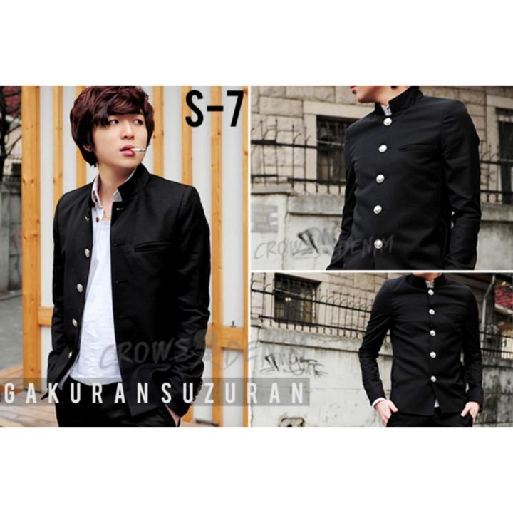 Jas Premium - Blazer Black Style Gakuran Suzuran | Lazada Indonesia