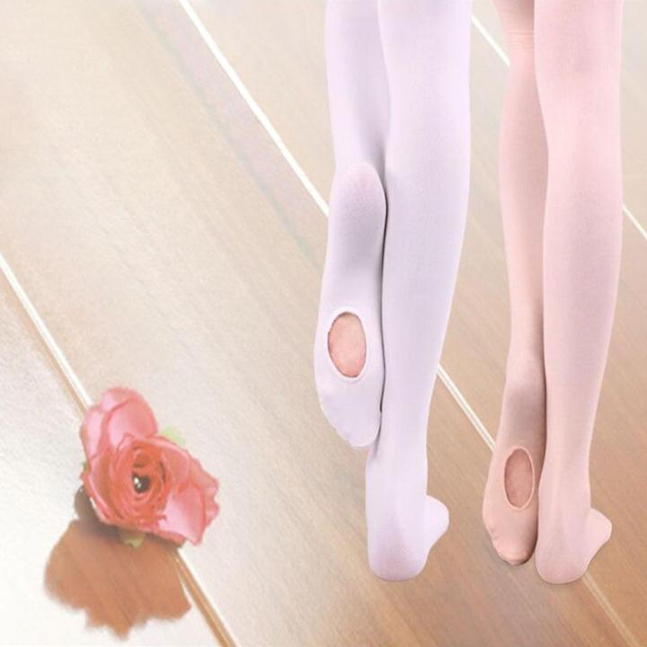 Teabelle Girls Velvet Dance Sock Pantyhose Professional Ballet Stocking ...
