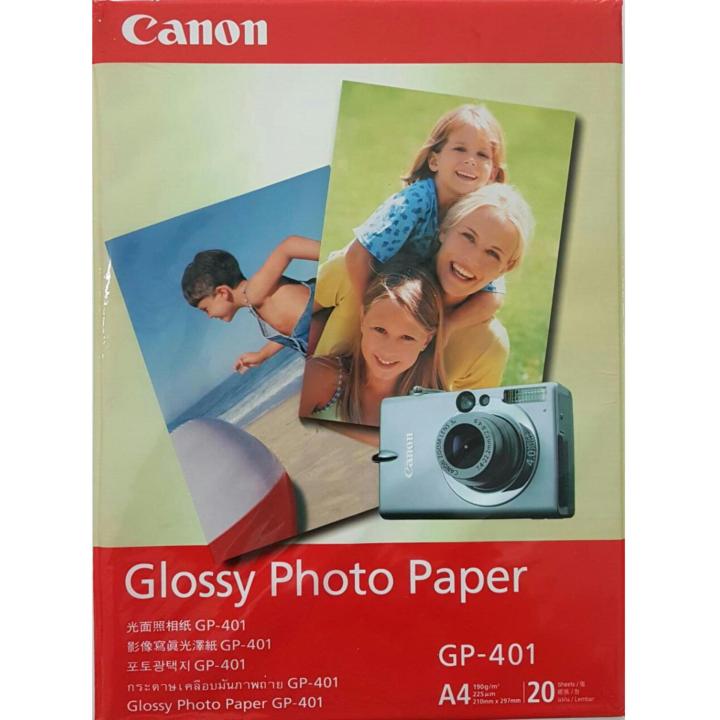 Canon Glossy Photo Paper "A4" GP-401 (20 Sheet) | Lazada