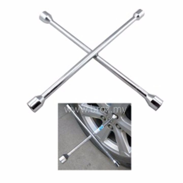 Heavy Duty Tyre Opener Cross Wrench Car Emergency Tyre Change SAE Lug ...