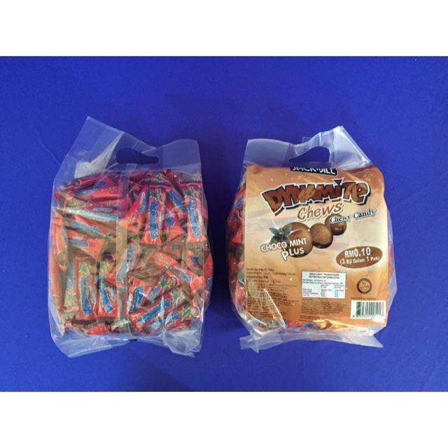 Dynamite Chewy Candy choco mint plus chewy candy fruity flavours | Lazada