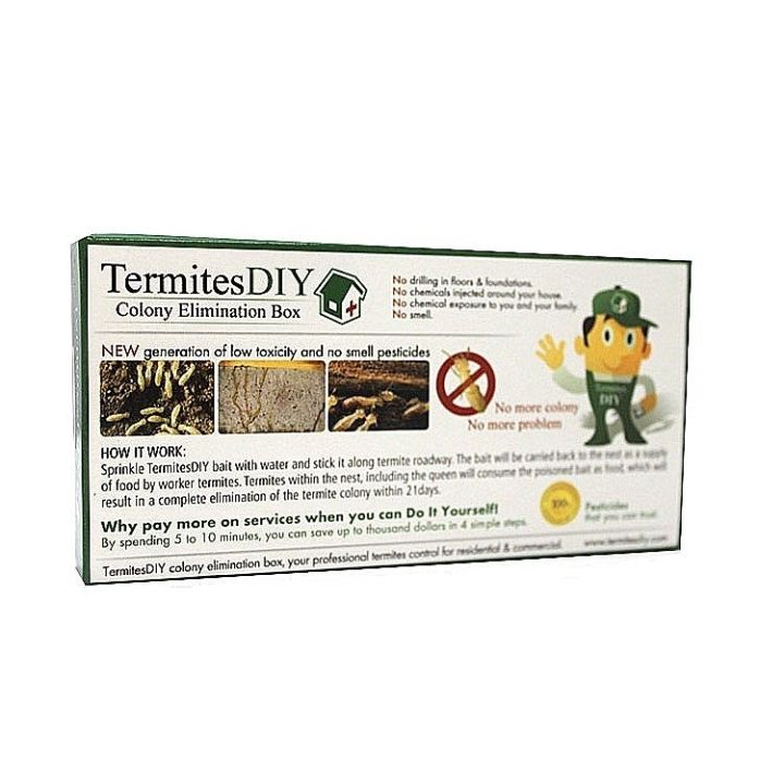 Original Termites 3rd Generation DIY Colony Elimination Baiting Box ...