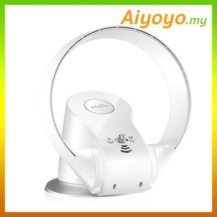 WHITE Sk Bladeless No Blade Leaf Electric Fan Desk Table Wall Floor ...