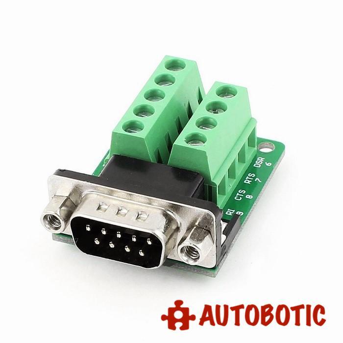 RS232 to Terminal DB9 Male Adapter Connector Signal Terminal Module ...