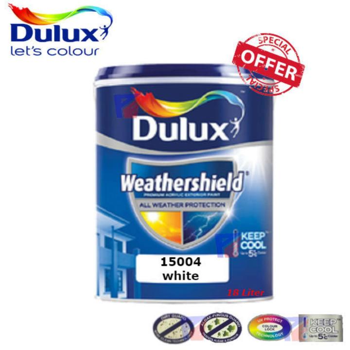 ICI Dulux-15004/White Weathershield Exterior Wall Paint | Lazada