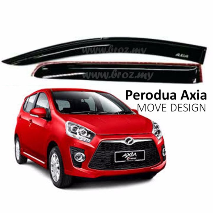 Air Press Window Door Visor Wind Deflector for Axia - MOVE Design (4PCS ...