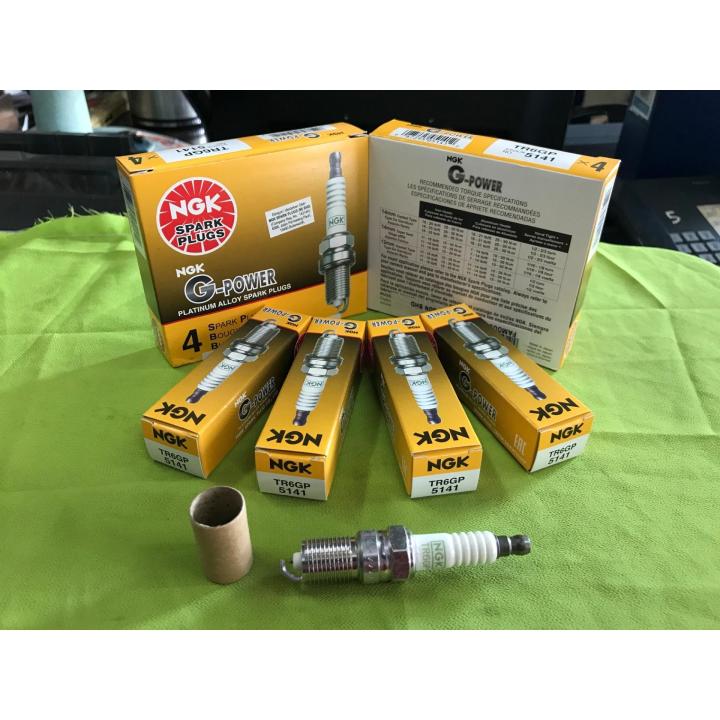 NGK G-POWER PLATINUM ALLOY SPARK PLUGS - TR6GP (PROTON GEN 2 / PERSONA ...