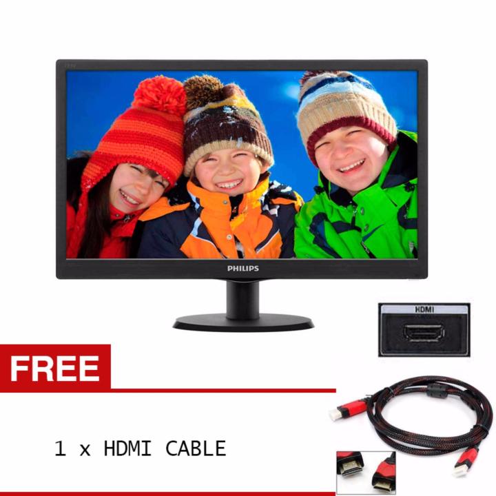Philips 18.5" 193V5LHSB2 HD LED Monitor With HDMI Port and Wall Mount ...