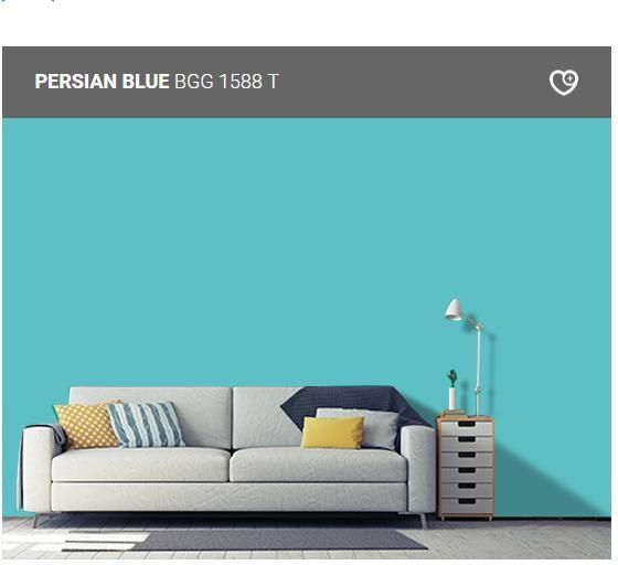 Nippon Paint Spot-less - PERSIAN BLUEBGG 1588 T - 5L | Lazada