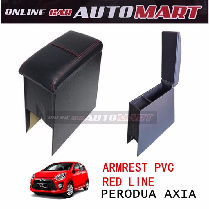 Armrest PVC Red Line For Perodua Axia | Lazada