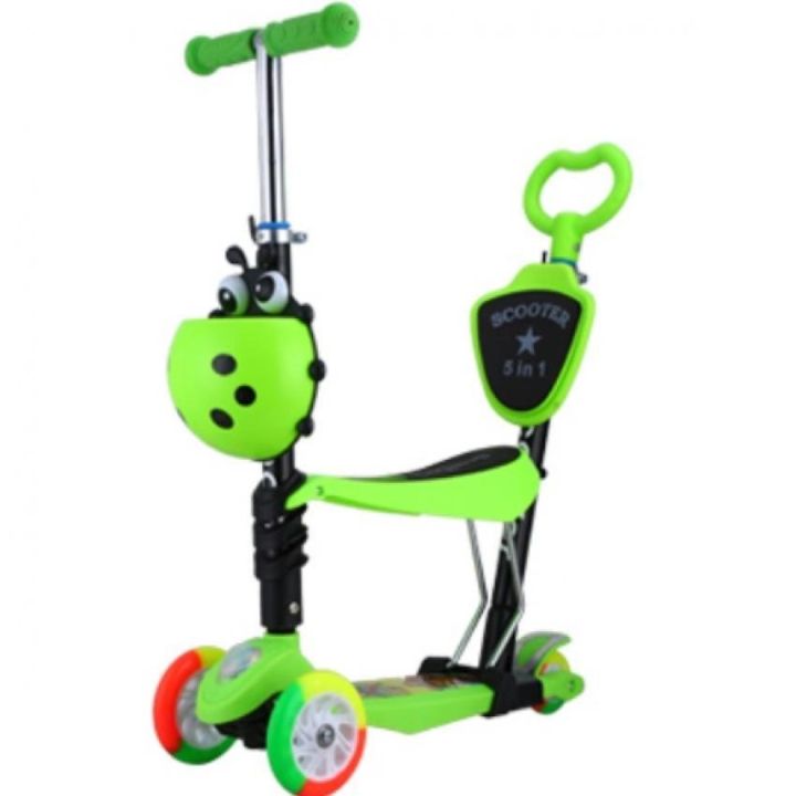 Kids Scooter 3 in 1 Multifunction / Green | Lazada