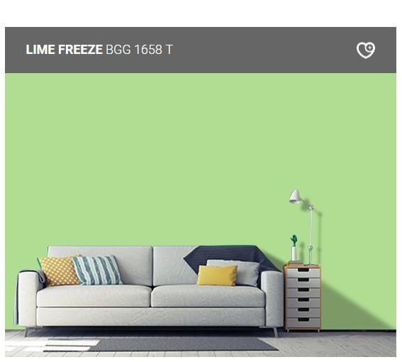 Nippon Paint Spot-less - LIME FREEZEBGG 1658 T - 5L | Lazada
