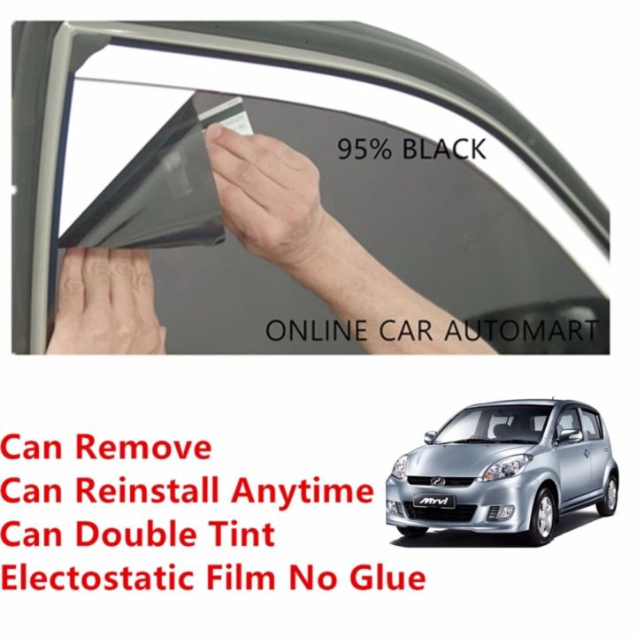OEM Pre-Cut Shape Magic Tinted Solar Tinted (4 Windows) 95% For Perodua ...