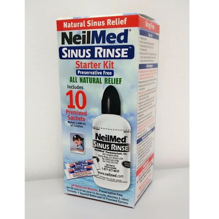 NeilMed Sinus Rinse Starter Kit (with 10 Premixed Sachets) | Lazada