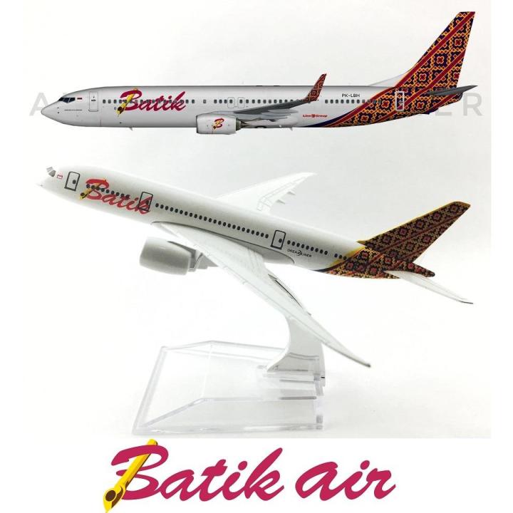 NEW Indonesia Batik Air 787 Aircraft Model 16cm Die-cast Metal Airplane ...