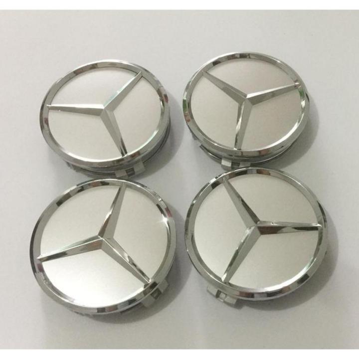 4Pcs 75mm Car Logo Rim Wheel Center Hub Cap Cover For Benz W211 W203 ...