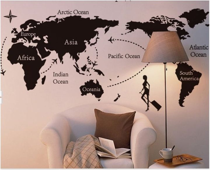 Wall Sticker - World Map | Lazada