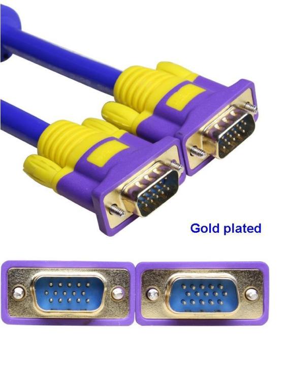 Vga Cable 3+9 5m Cable Male To Male High Quality Full Hd 1080p | Lazada