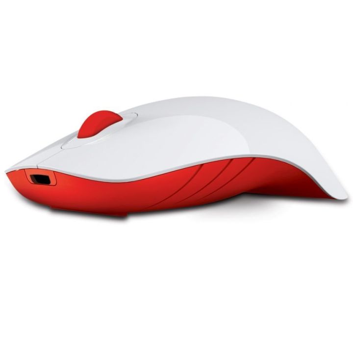 Power Logic Wireless Mouse Air Shark Ambidextrous 2.4G Wht/Ferrari Red ...