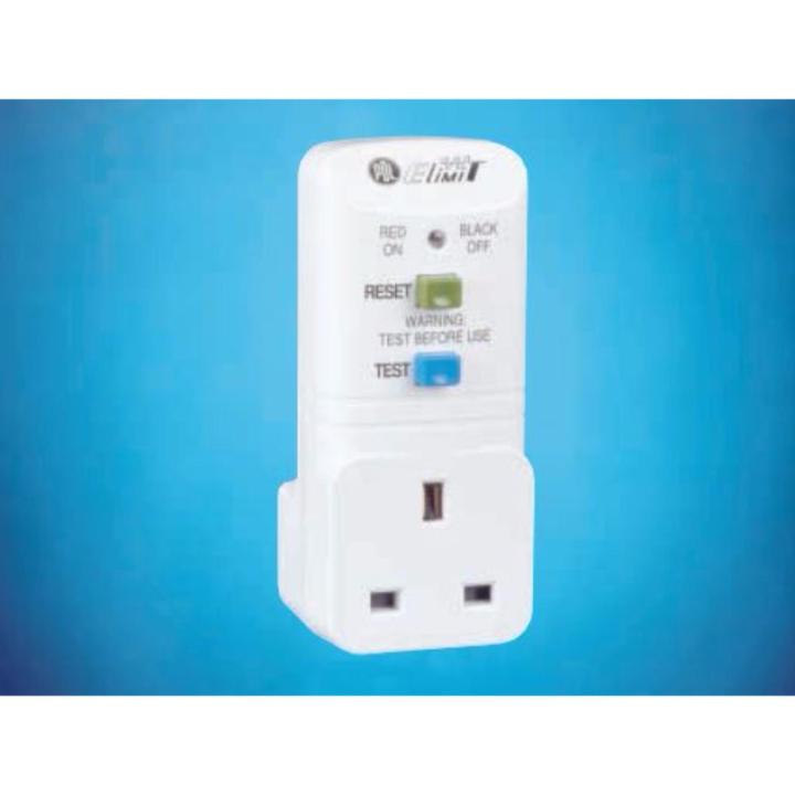 PDL 1951 Elimit 13A Safety RCB 240v socket adaptor (10mA) | Lazada