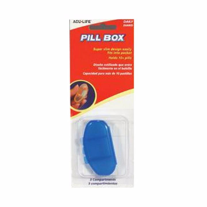 Acu-Life Pill Box (3 compartments-daily) | Lazada
